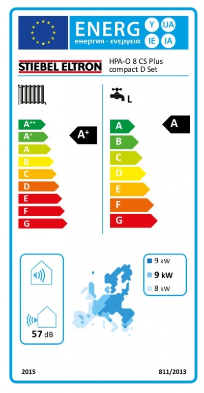 Stiebel Eltron HPA-O 8 CS Plus compact D Set Inverteres, monoblokk rendszerű levegő-víz ...